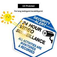 China Toowin Outdoor Metal Aluminum Reflective CCTV Warning Signs 25x25cm 30x30cm for sale