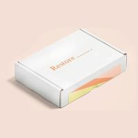 China Toowin Custom Corrugated Shipping Box 3x3x3cm Soy Ink White for Candles Jewelry for sale