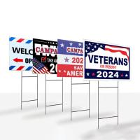 China Custom Coroplast Yard Sign 2mm 5mm UV Lawn Advertising Durable Outdoor Promotion for sale