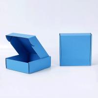 China Custom Corrugated Board Jewelry Box Digital Printing Purple Hat Necklace Hamper Packaging for sale