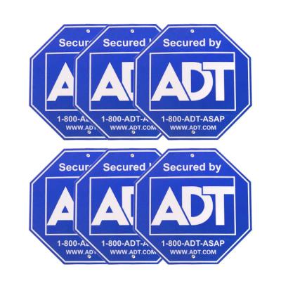 China Customized PP Aluminum Lawn Signs for Real Estate Security Yard 25x25cm for sale