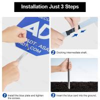 China Custom Reflective Traffic Signs Toowin Aluminum 30x30cm Warning Sticker for Yard Security for sale