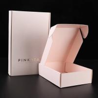 China Custom Holographic Corrugated Shipping Boxes 6x4x2 for Makeup Lingerie White Recyclable for sale