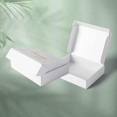China Custom Corrugated Paper Jewelry Box with Embossing for Small Cookies Shirts Necklaces for sale
