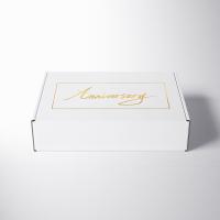 China Custom Corrugated Paper Jewelry Box with Embossing for Small Cookies Shirts Necklaces for sale