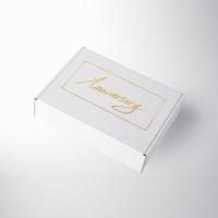 China Custom Corrugated Paper Jewelry Box with Embossing for Small Cookies Shirts Necklaces for sale