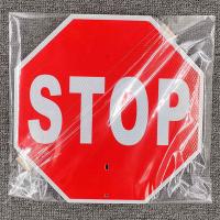 China Double Side Reflective Stop Slow Sign Aluminum Alloy Pole 30x30cm 5-7 Year Life for sale