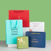 China Custom Kraft Paper Rope Handle Gift Bag for Jewelry Clothing Store 3-5 Day Delivery for sale