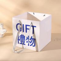 China Custom Brown Ribbon Handle Paper Bag for Clothing Recycled Kraft Paper 30x20x10cm for sale