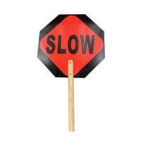 China Custom 28 Inch Stop Sign Yard Alarm Double Sided Reflective Safety Warning Sign Board 12V for sale