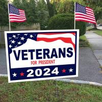 China Toowin Custom 4mm Outdoor Waterproof Lawn Signs with Stakes for USA Election Campaign for sale