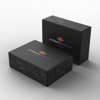 China Custom Corrugated Paper Box with Bronzing Dark Blue Eco Friendly for Donut Shirt Packaging for sale