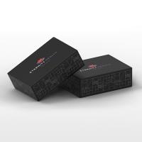 China Custom Corrugated Paper Box with Bronzing Dark Blue Eco Friendly for Donut Shirt Packaging for sale