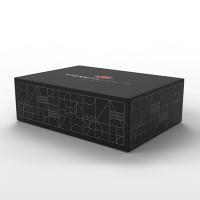 China Custom Corrugated Paper Box with Bronzing Dark Blue Eco Friendly for Donut Shirt Packaging for sale