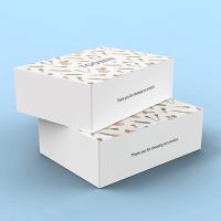 China Custom UV Printing Corrugated Paper Boxes for Clothing Makeup Desserts 3000sqm Factory for sale