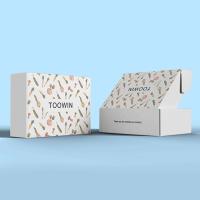 China Custom UV Printing Corrugated Paper Boxes for Clothing Makeup Desserts 3000sqm Factory for sale