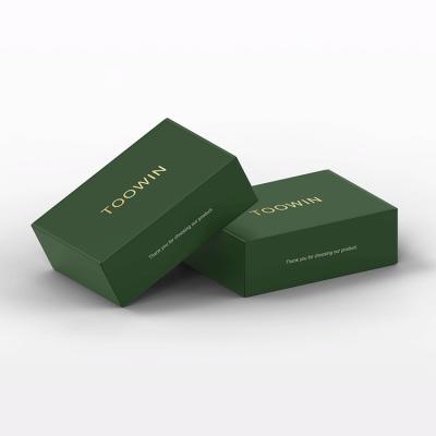 China Custom Corrugated Folding Paper Box with Embossing for Lingerie Cell Phone Mask Eco Friendly for sale
