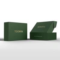 China Custom Corrugated Folding Paper Box with Embossing for Lingerie Cell Phone Mask Eco Friendly for sale