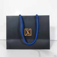 China Custom Printed Hot Foil Stamping Logo Handheld Paper Bag for Clothing Promotion 300gsm for sale