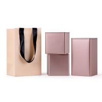 China Kraft Paper Luxury Gift Bags with Three-Strand Rope Handles Custom Size 20x15x8cm for sale
