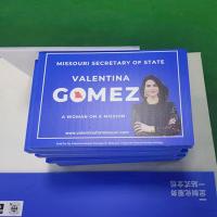 China Double Sided Waterproof 18x24 Inch Plastic USA Election Campaign Yard Sign No Deformation for sale