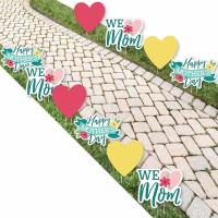 China Customized 25x25cm PVC Outdoor Handheld Dog Yard Sign for Pressure Washing for sale