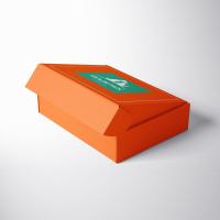 China Custom Size Corrugated Paper Box House with Silver Slide Drawer for Gift Packaging for sale
