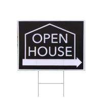 China Custom Die Cut Lawn Sign 18x24 Inch Polypropylene Yard Sign OEM ODM for Weddings for sale