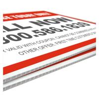 China Custom Die Cut Lawn Sign 18x24 Inch Polypropylene Yard Sign OEM ODM for Weddings for sale