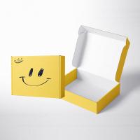 China Custom Corrugated Paper Box for Sunglasses Varnishing Blue OEM Packaging 3000sqm Factory for sale