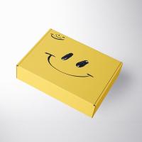 China Custom Corrugated Paper Box for Sunglasses Varnishing Blue OEM Packaging 3000sqm Factory for sale