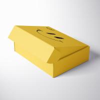 China Custom Corrugated Paper Box for Sunglasses Varnishing Blue OEM Packaging 3000sqm Factory for sale