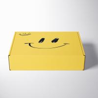 China Custom Corrugated Paper Box for Sunglasses Varnishing Blue OEM Packaging 3000sqm Factory for sale