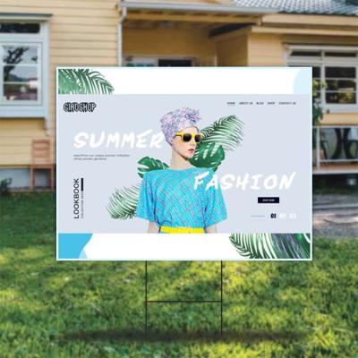 China Toowin Custom 4mm Waterproof Hollow Lawn Sign for Election Campaign Outdoor Yard for sale