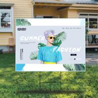 China Toowin President Yard Sign 4mm Thick Waterproof Polypropylene Custom Shapes Sizes for sale
