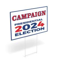 China Custom 2mm PVC Cartoon Yard Signs for USA Campaigns 5-7 Year Lifespan for sale