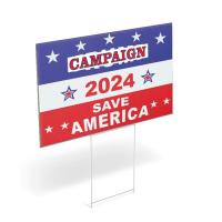 China Custom 2mm PVC Cartoon Yard Signs for USA Campaigns 5-7 Year Lifespan for sale