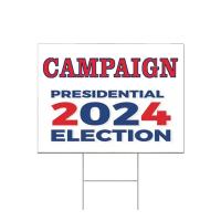 China Custom Reflective Corrugated Yard Sign 18x24 Inch for Political Campaigns and Events for sale