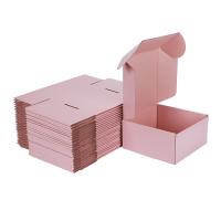 China Custom Shape Hand Held Corrugated Kraft Paper Boxes for Beverage Food Packaging 7 Day Delivery for sale