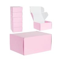 China Custom Shape Hand Held Corrugated Kraft Paper Boxes for Beverage Food Packaging 7 Day Delivery for sale