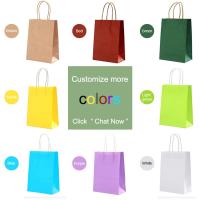 China Custom Kraft Paper Bags for Food Snacks Packaging Eco-Friendly Portable 300gsm for sale