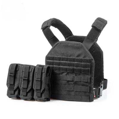 China Ultralight Nylon Tactical Plate Carrier MOLLE Combat Vest With Quick Release Rescue Handle for sale