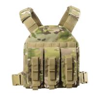 China Ultralight Nylon Tactical Plate Carrier MOLLE Combat Vest With Quick Release Rescue Handle for sale