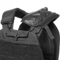 China Black Polyester Tactical Weighted Training Vest Adjustable Weighted Vest for sale
