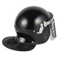 China Black Anti Riot Tactical Helmet Riot Control Helmet With Metal Mesh Visor ABS PC Shell for sale
