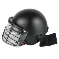 China Impact Resistant Anti Riot Tactical Helmet Ergonomic With Metal Mesh Visor for sale