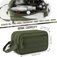 China Waterproof Multi Compartment Outdoor Organizer Bag 11x15x26cm Tactical Toiletry Bag for sale