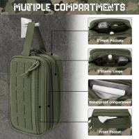 China Waterproof Multi Compartment Outdoor Organizer Bag 11x15x26cm Tactical Toiletry Bag for sale