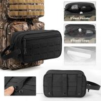 China Waterproof Multi Compartment Outdoor Organizer Bag 11x15x26cm Tactical Toiletry Bag for sale