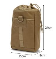 China Tactical MOLLE Water-Resistant Foldable Utility Pouch - 1.2L Collapsible Waist Pack for Hiking, Camping & Cycling (4 Colors) for sale